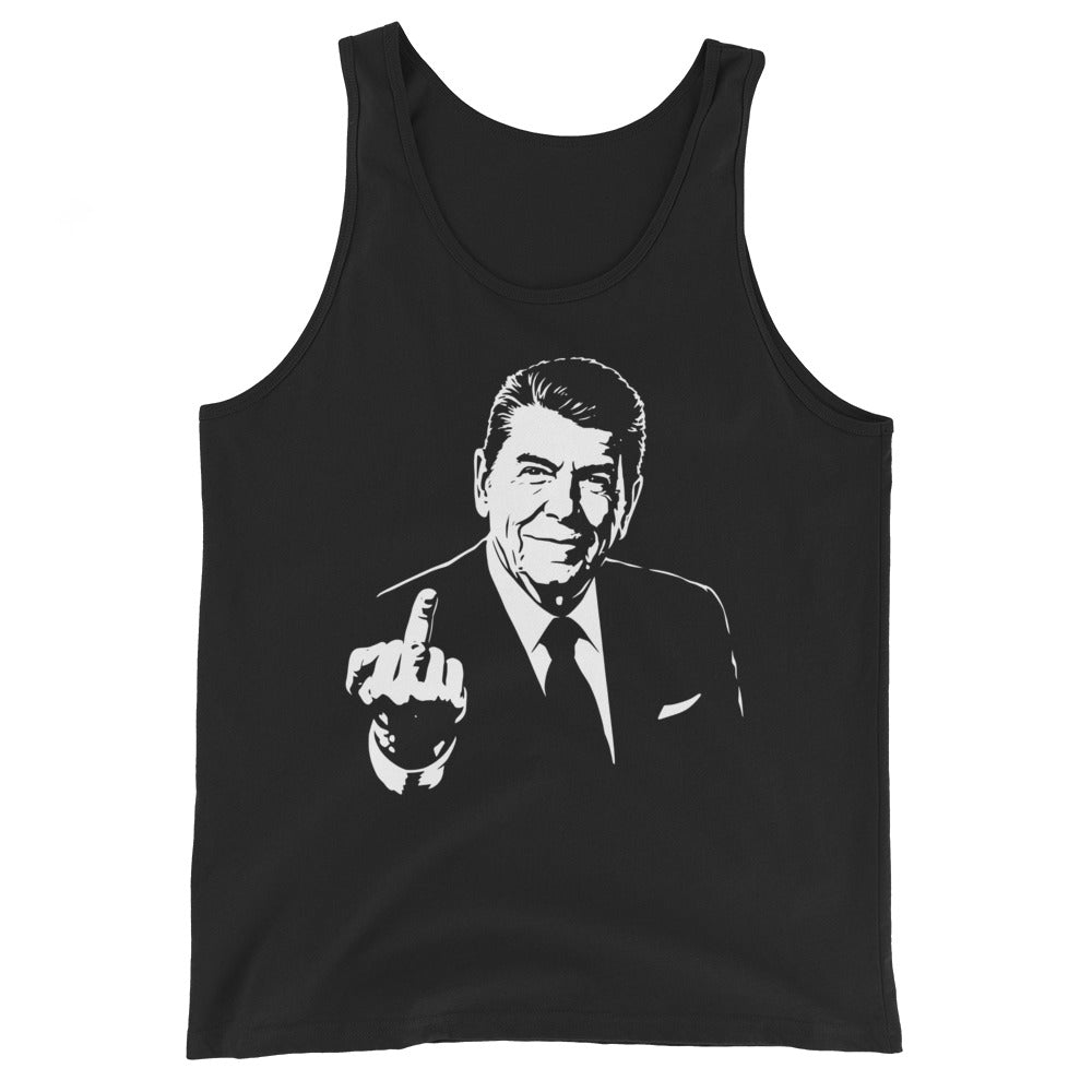 Ronald Reagan Middle Finger Tank Top
